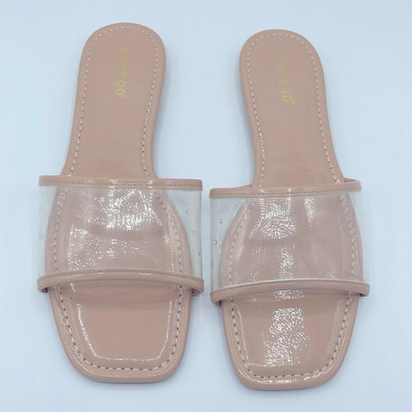 BAMBOO | Shoes | Bamboo Clear Strap Sandals Nwot | Poshmark